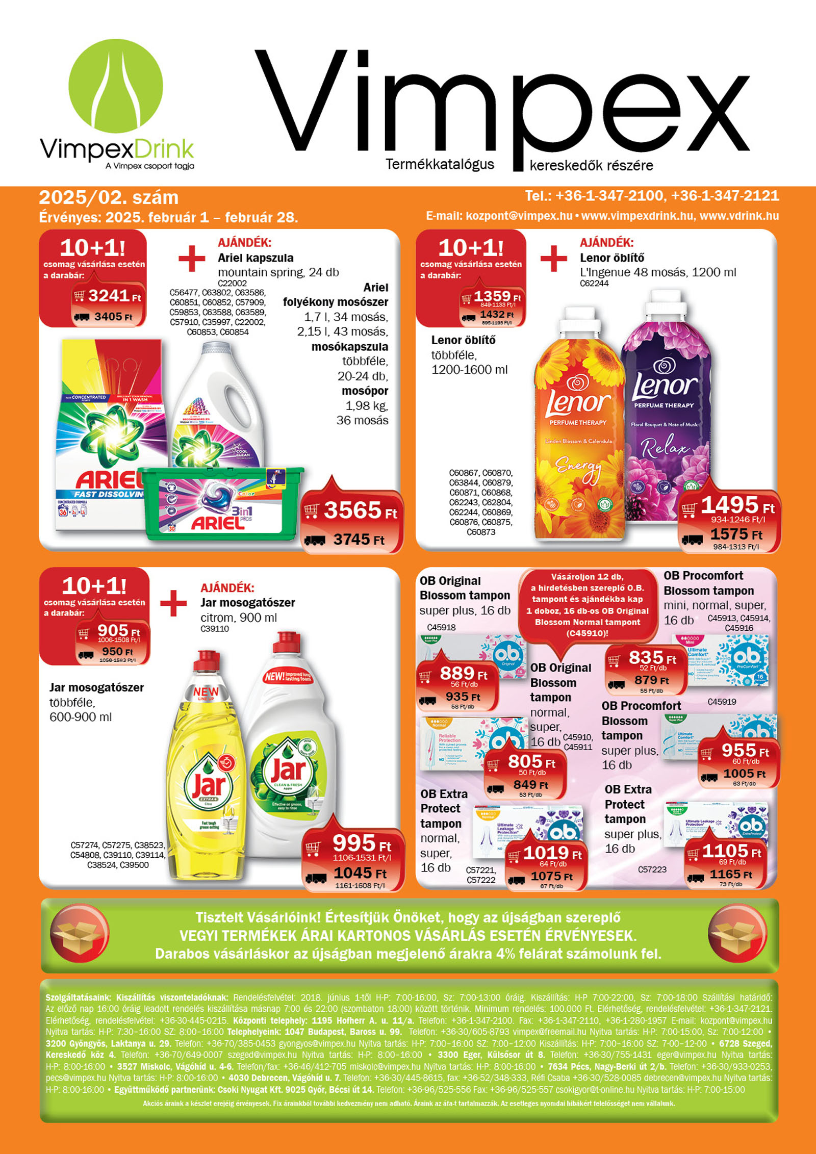 Vimpex Drink: Akciók